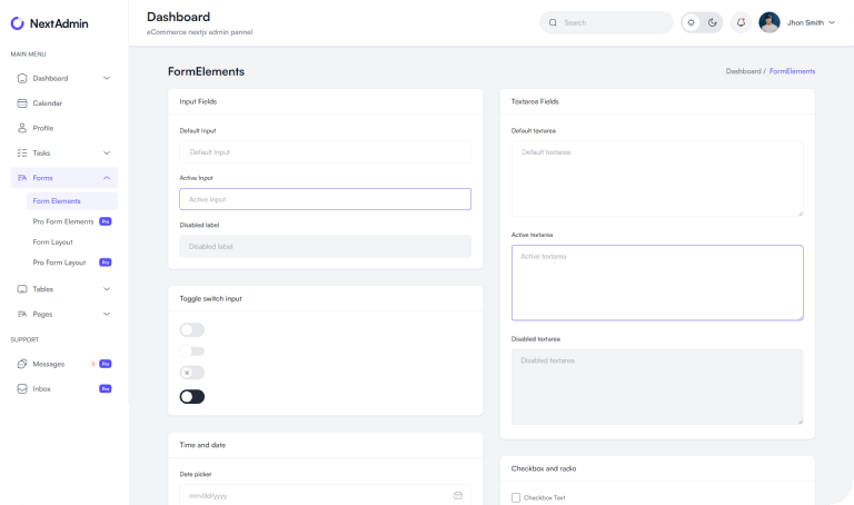 200+ Next.js UI Components for Dashboards | NextAdmin