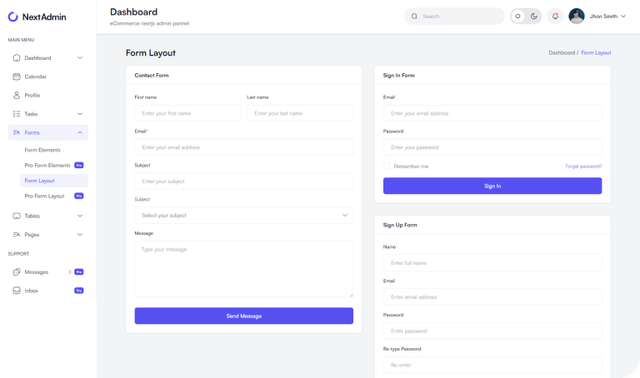 Next.js Admin Dashboard Templates and Components | NextAdmin